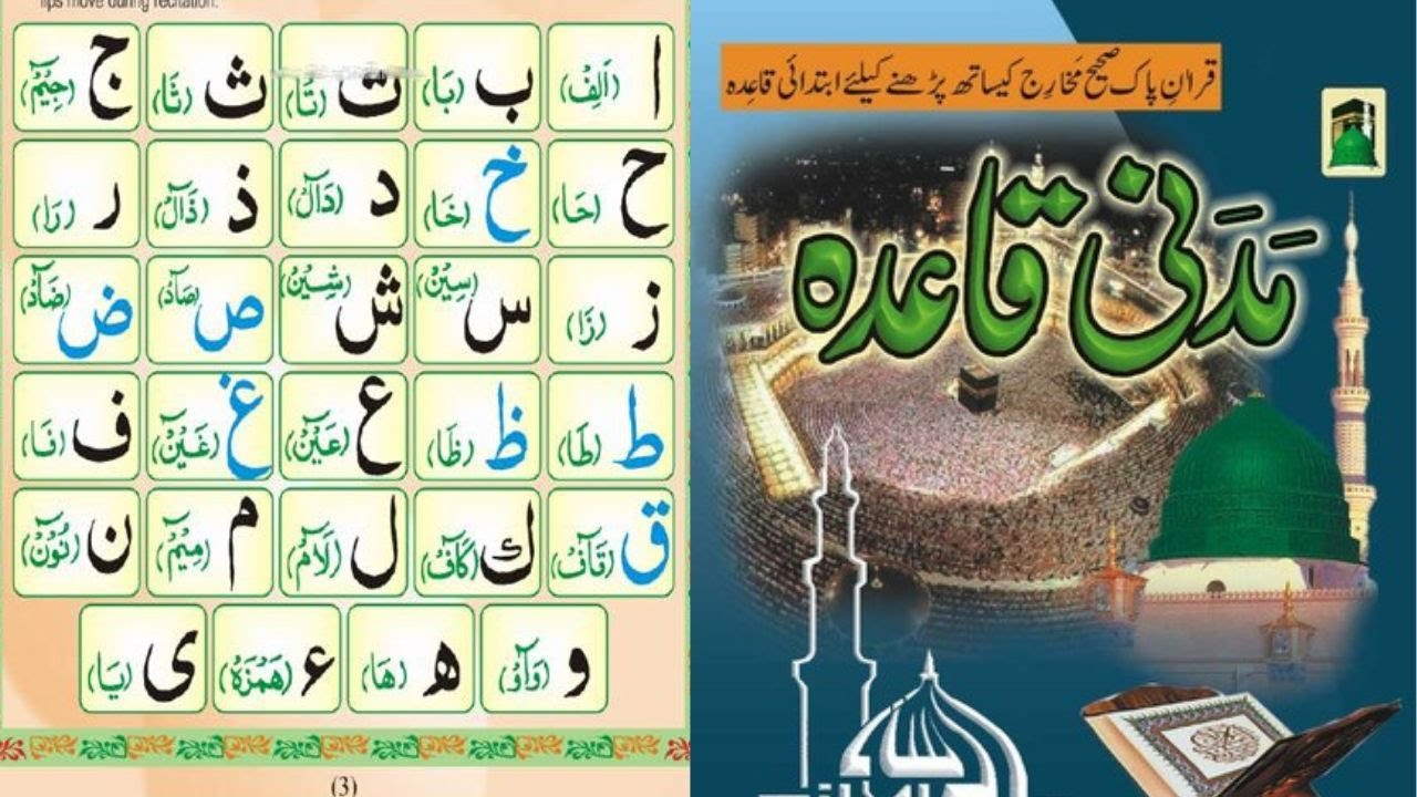 Madani Qaida Lesson No.1 By Hafiz Muhammad Shahid Attari - YouTube