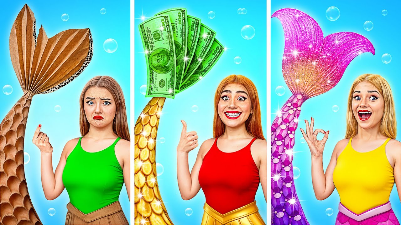 รวย vs ยากจน vs จีก้าริช เงือก Super Hyper DO - YouTube