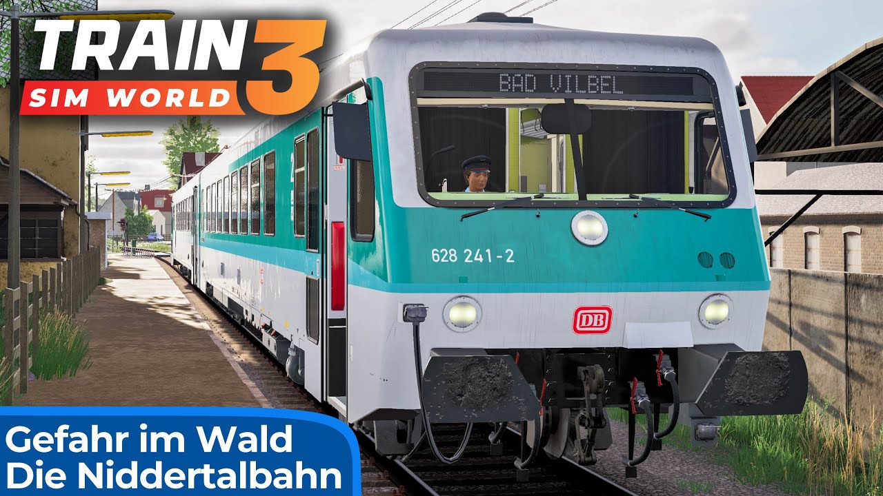 NOTBREMSE! | TSW3 - Niddertalbahn: Glauburg-Stockheim - Bad Vilbel | TRAIN SIM WORLD 3 | BR 628 ...