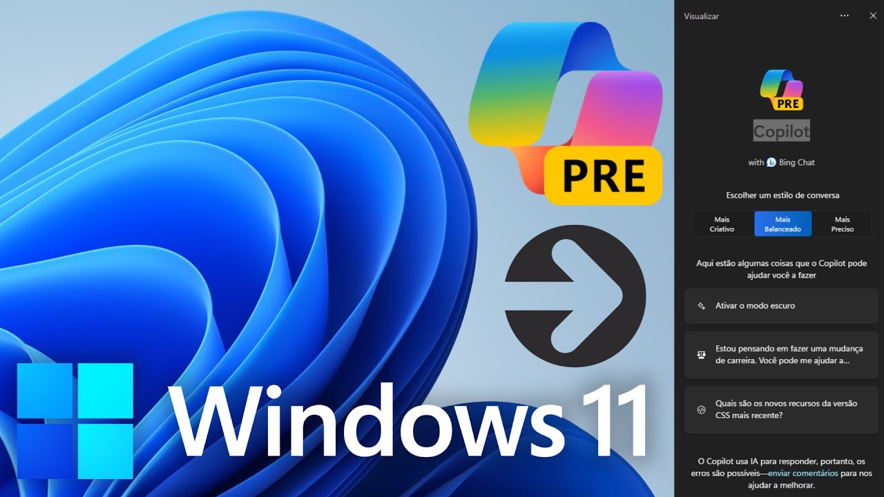 Microsoft Copilot Assistente Virtual inteligente do Windows 11. - YouTube