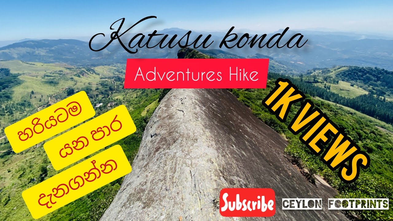 Hanthana katusu konda hike 😱(knife edge) vlog#01⛰️ | Ceylon FootPrints ...