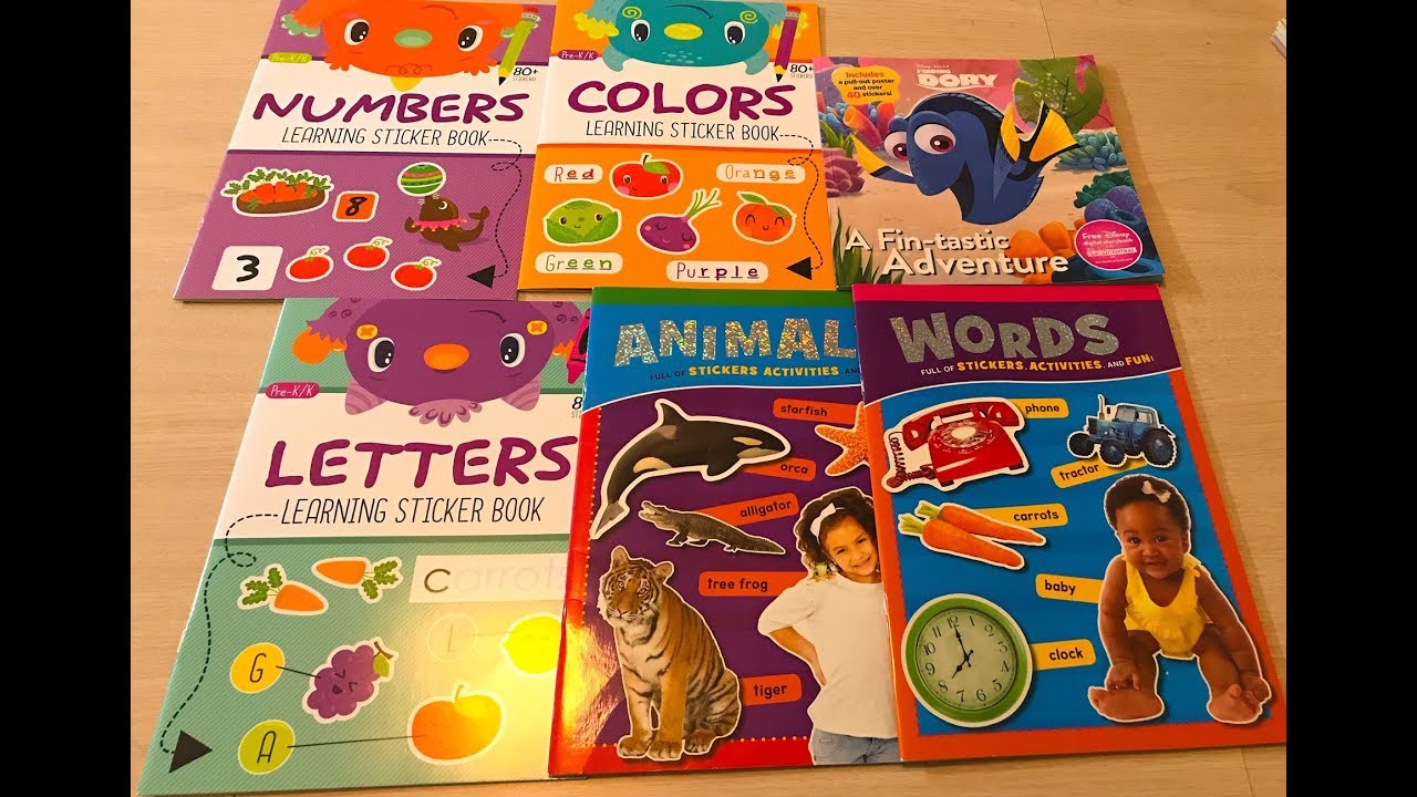 Dollar Tree Sticker Workbooks 2019 - YouTube