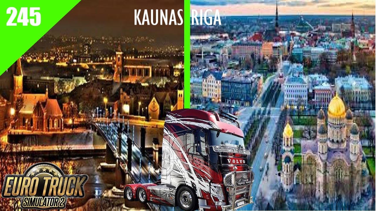 Ruta desde Kaunas a Riga en ets2 🚛. #245. - YouTube