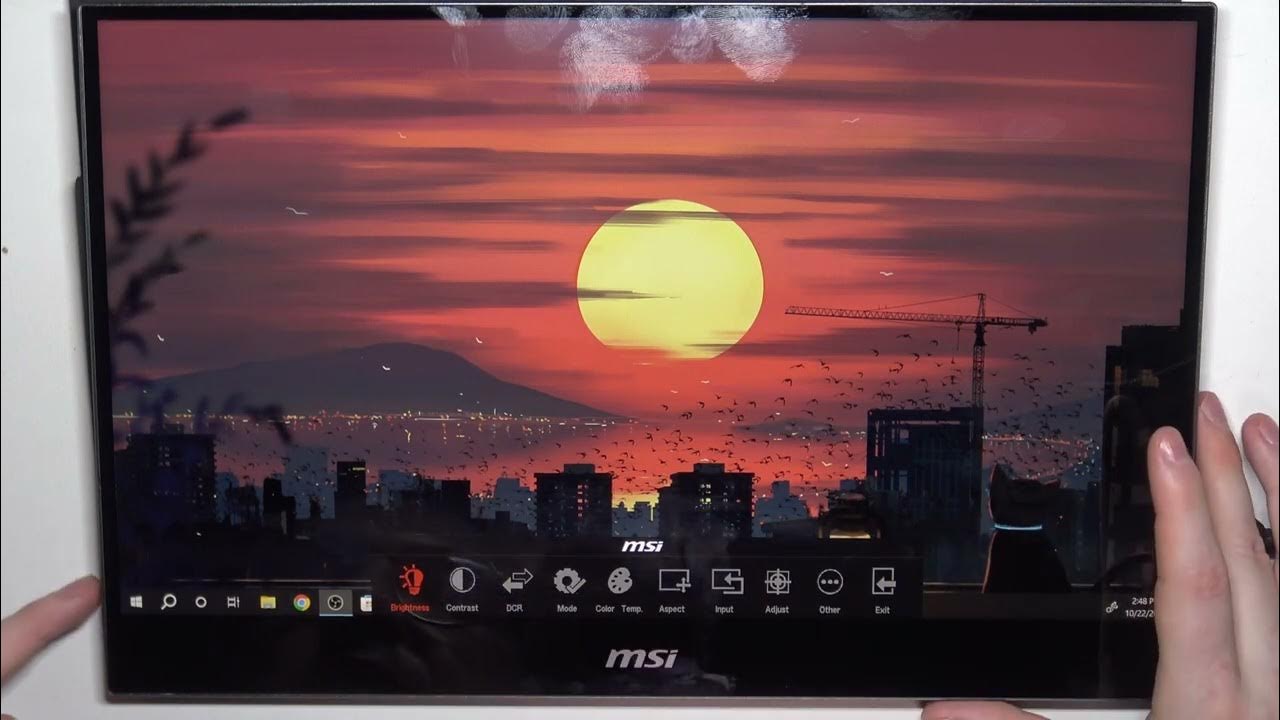 How to Change Screen Brightness on MSI OPTIX MAG161V – Adjust Brightness - YouTube
