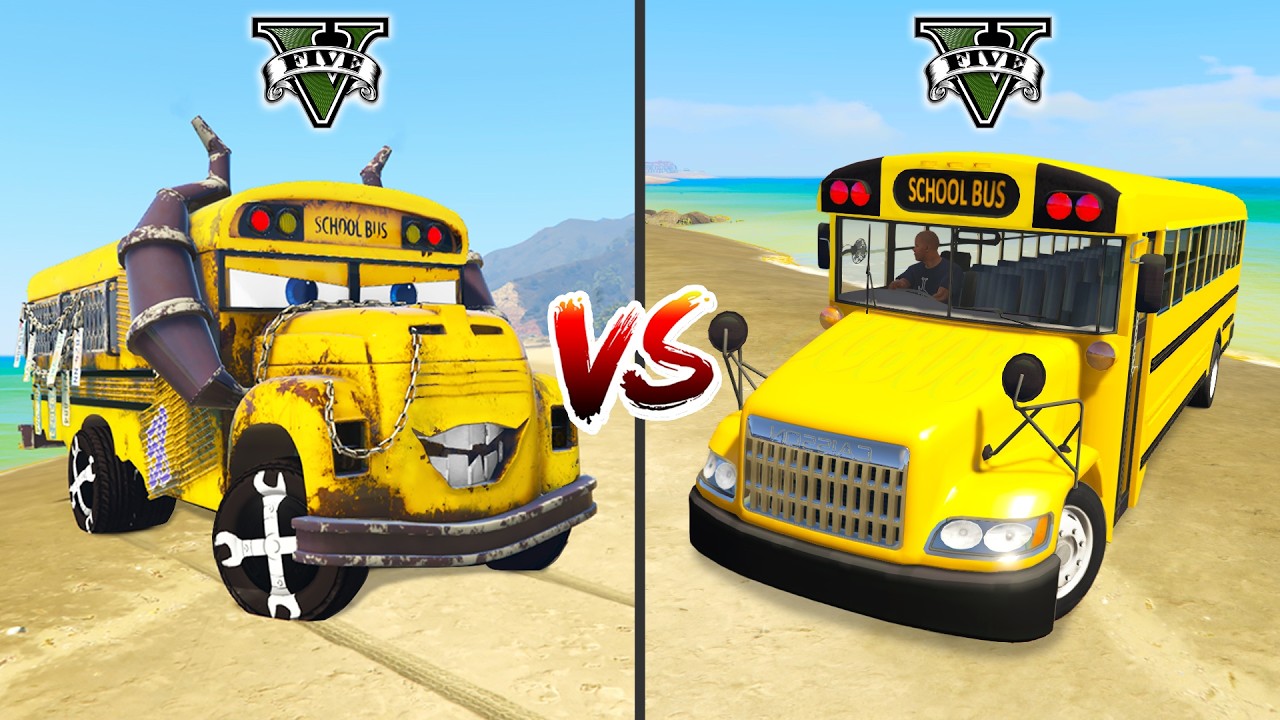 Modded School Bus vs Normal School Bus in GTA 5 - which is best? - YouTube