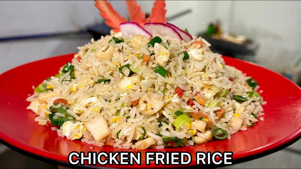 Chicken fried rice recipe || restaurant style chicken fried rice ...