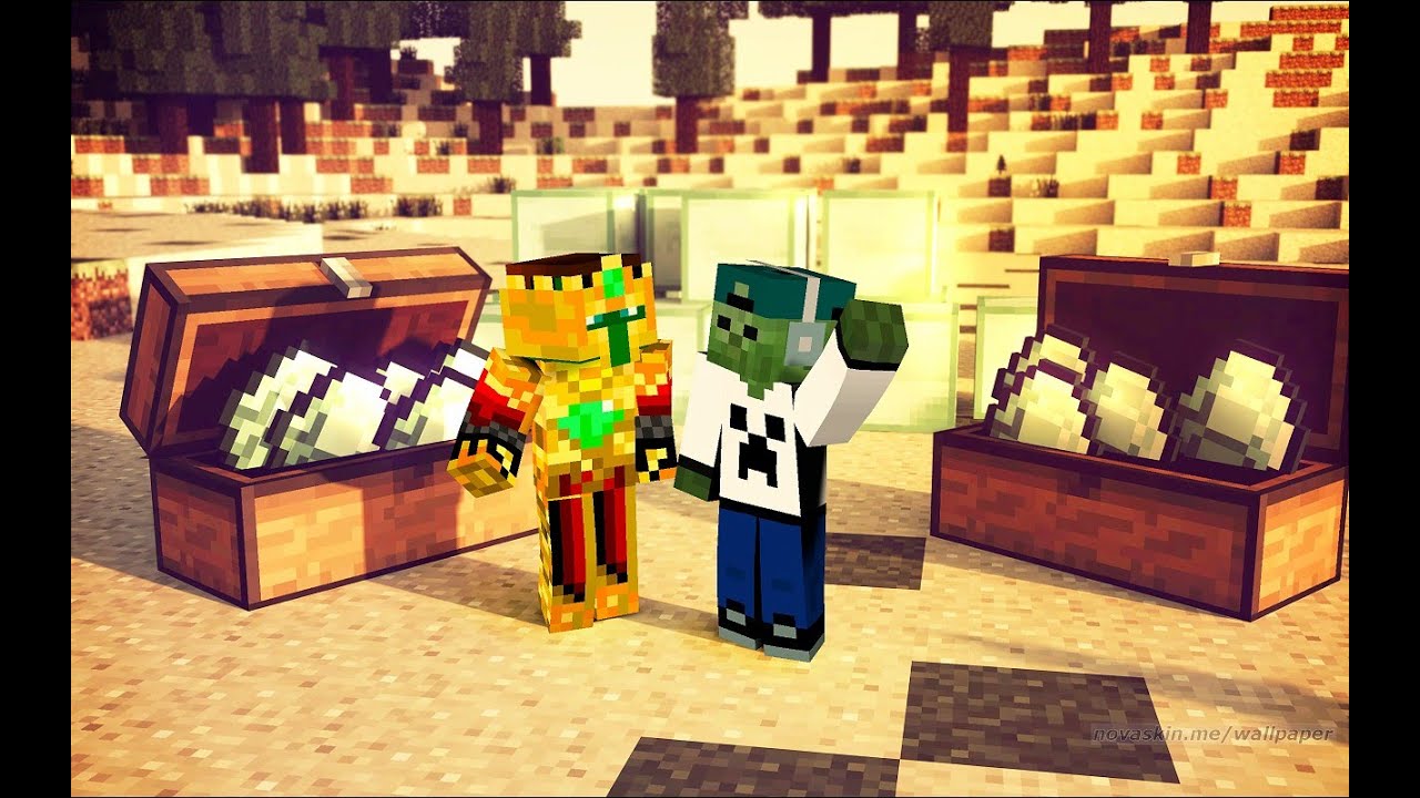ZOMBIE CYRUS AND ZOMBIE MATTY RAID ALL THE VILLAGERS IN MINECRAFT ...