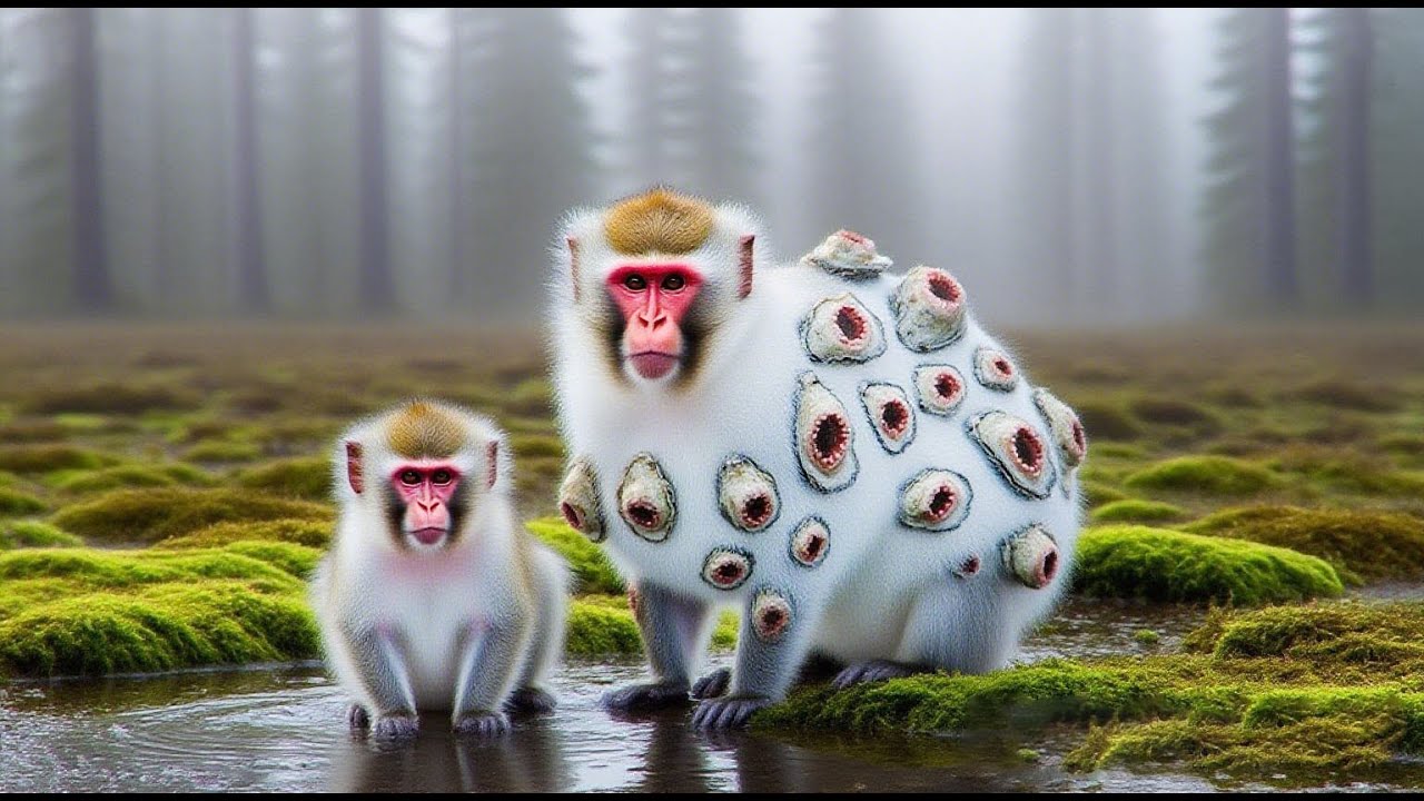 Baby White Monkey Seeks Help to Save His Mother! ️ A Heartwarming Story ...