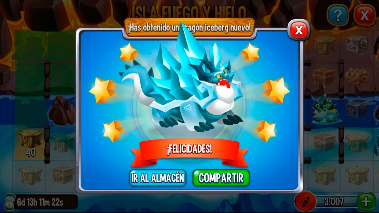 Dragon City l Isla Hielo y Fuego l Dragon ICEBERG - YouTube