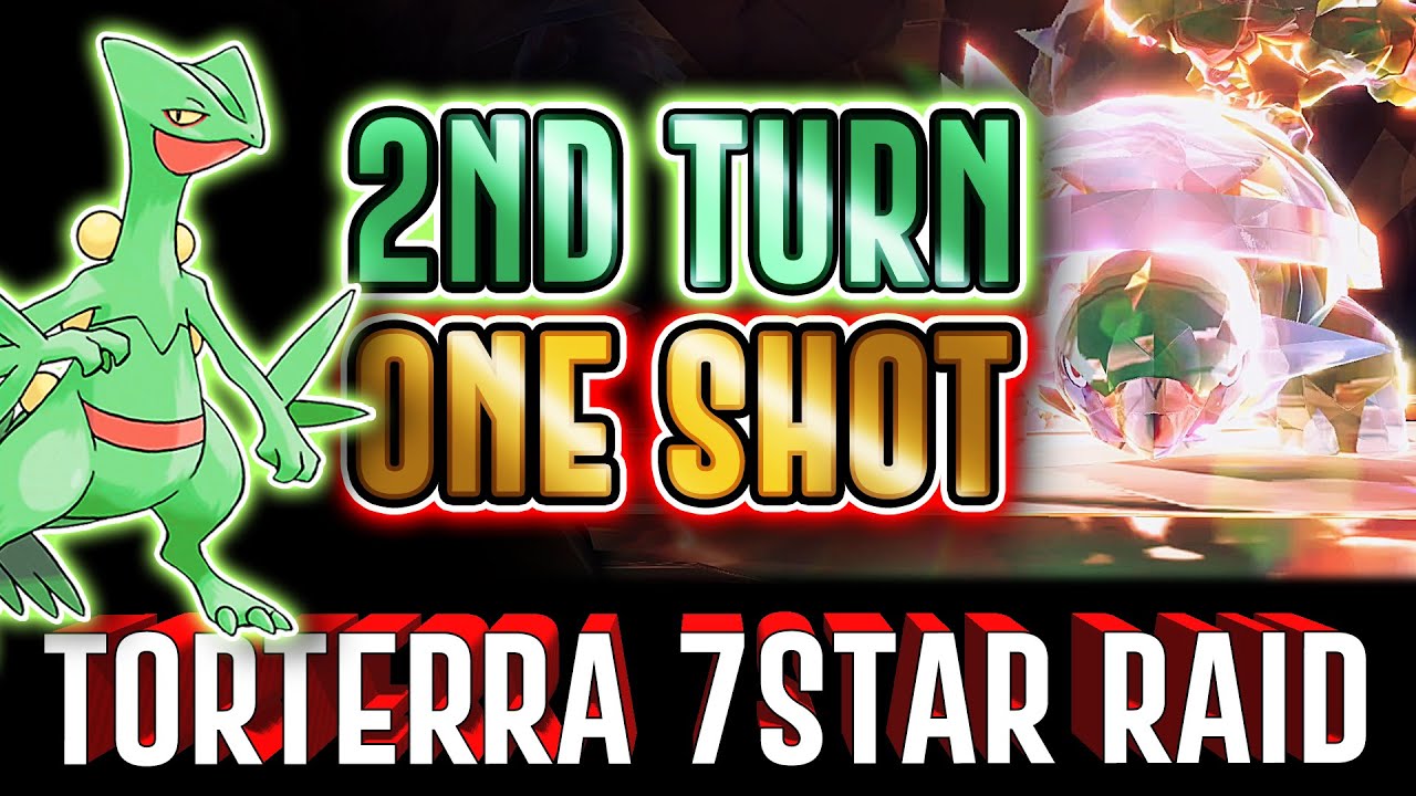 Sceptile ONE SHOT Torterra 7star Raid - Pokemon Scarlet and Violet ...