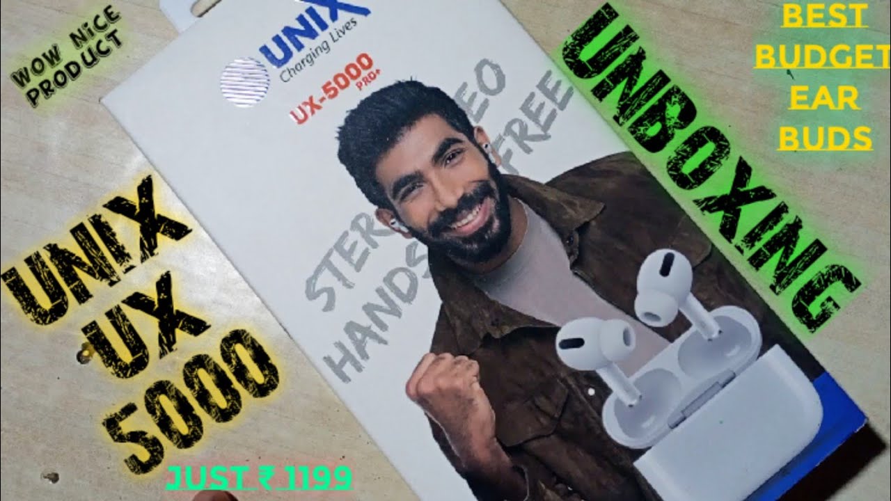 UNIX || BUDS UNBOXING || Just 1199 ₹ || #unix #unboxing #ux5000 - YouTube