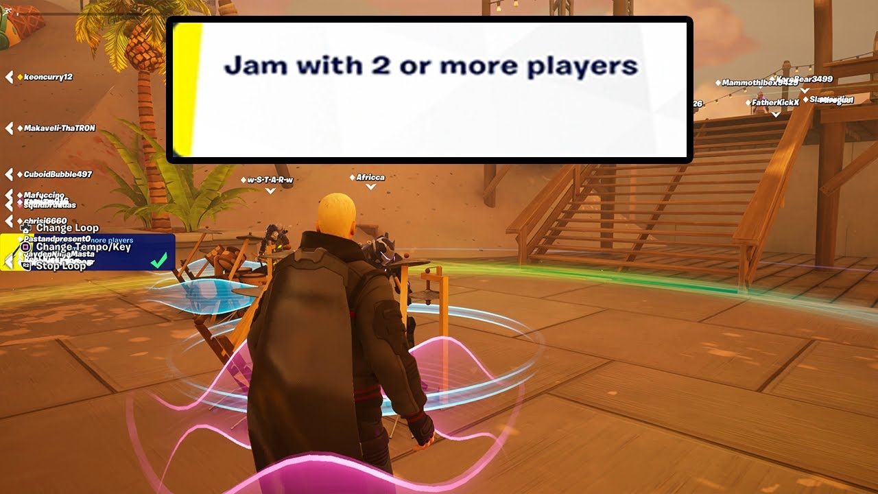 How to EASILY Jam with 2 or more players in Fortnite locations Quest ...