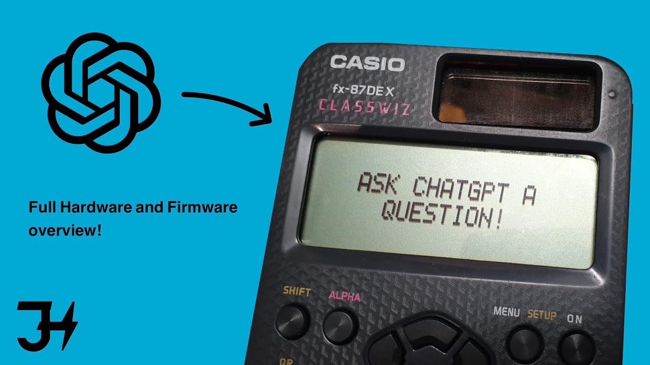 Modifying a non-programmable calculator to run ChatGPT - YouTube