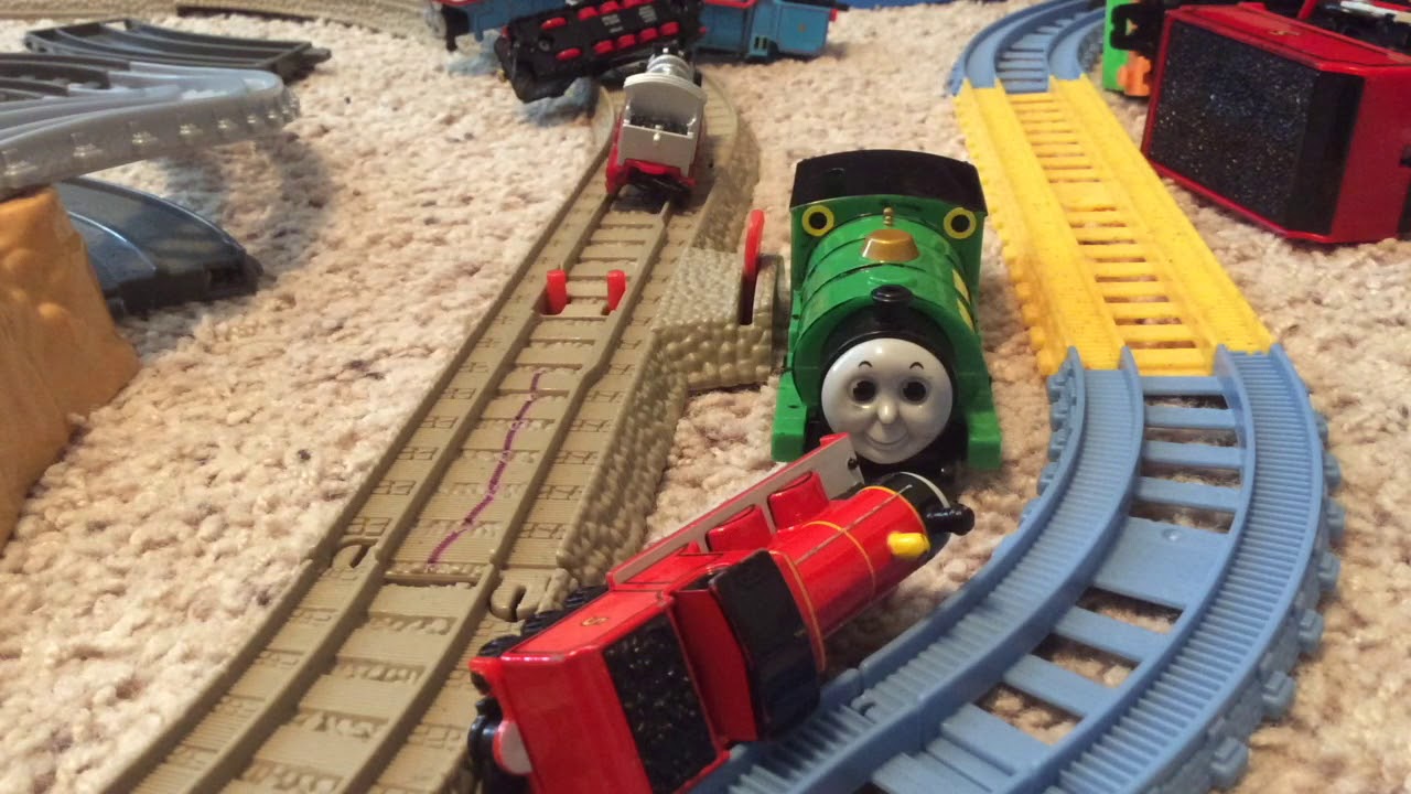 Diecast Thomas The Tomica Engine: Percy Gets Stuck - YouTube