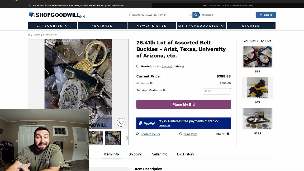 Thrifting Goodwill.com Online Most Expensive Bids Resell Clothes Vol 2 ...