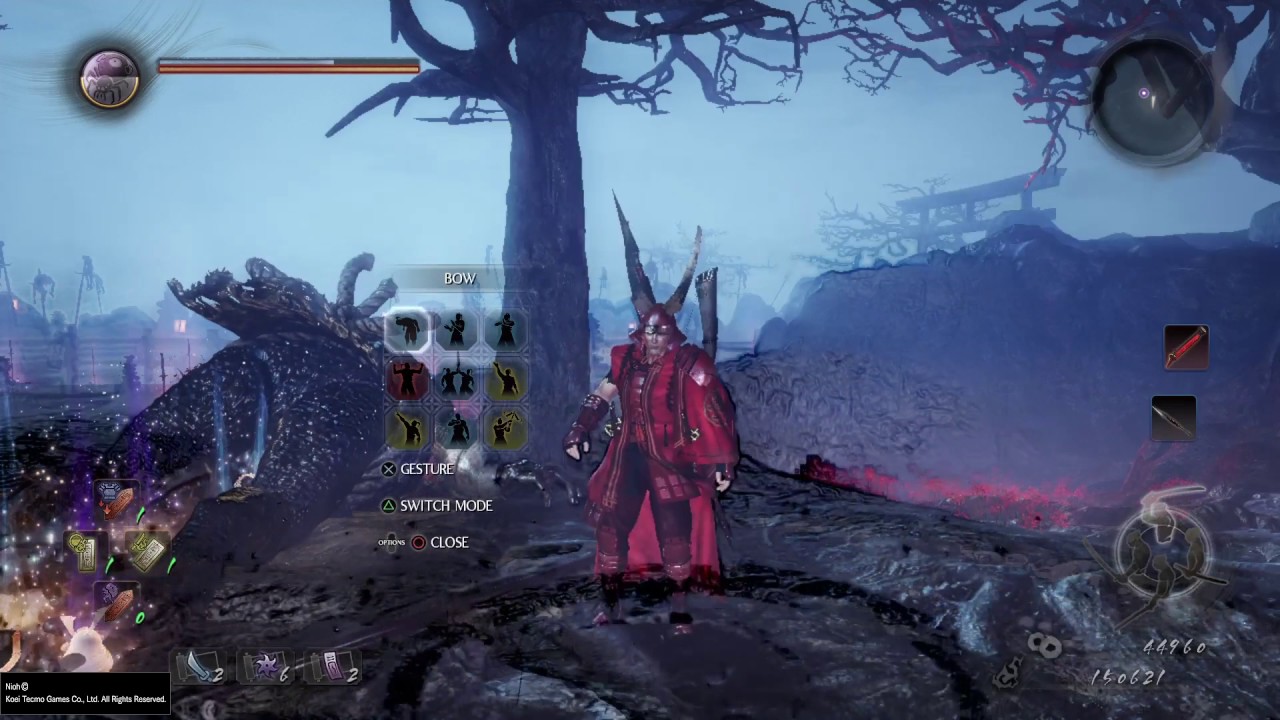 Nioh OP Spirit Spear Red Demon build - YouTube