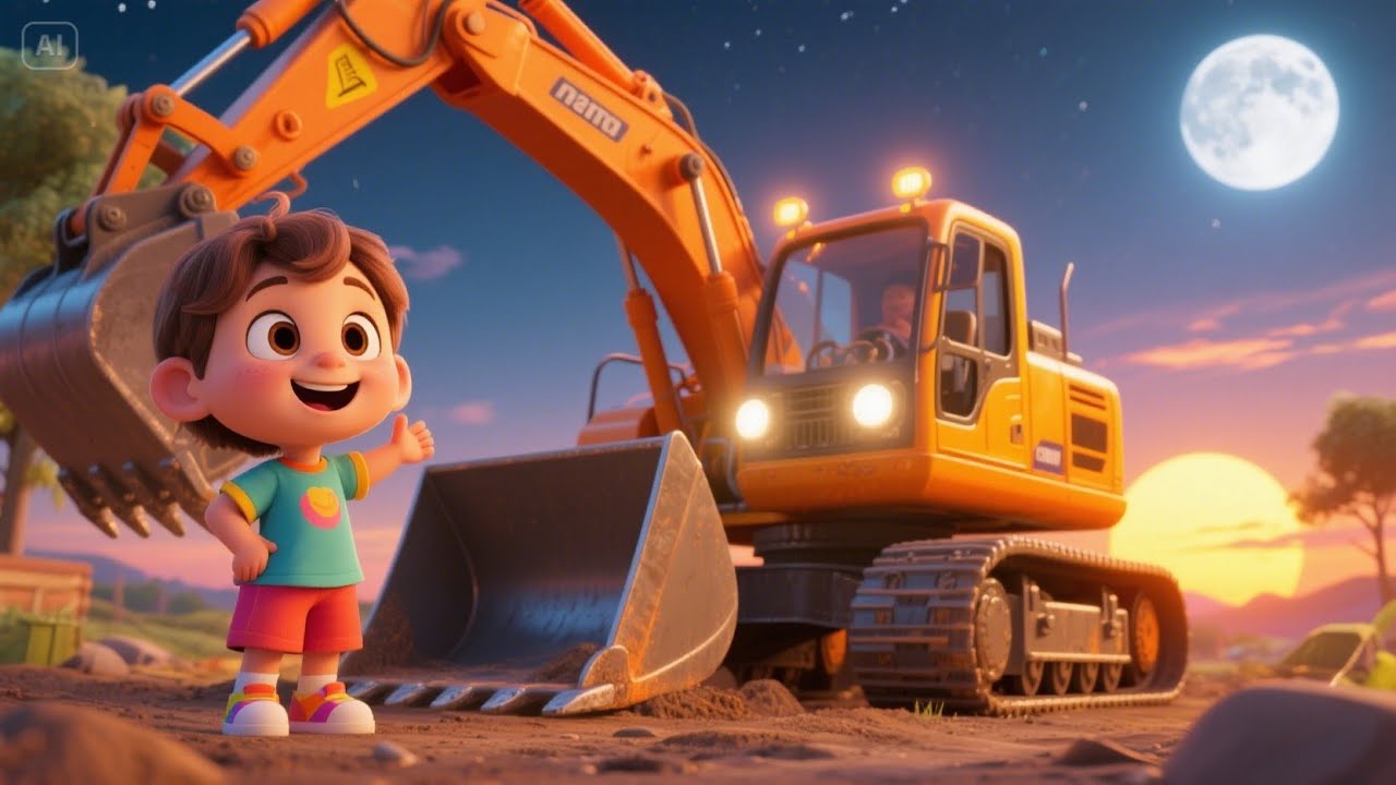 Bulldozer at the Building Site | Fun Bulldozer Song for Kids ...