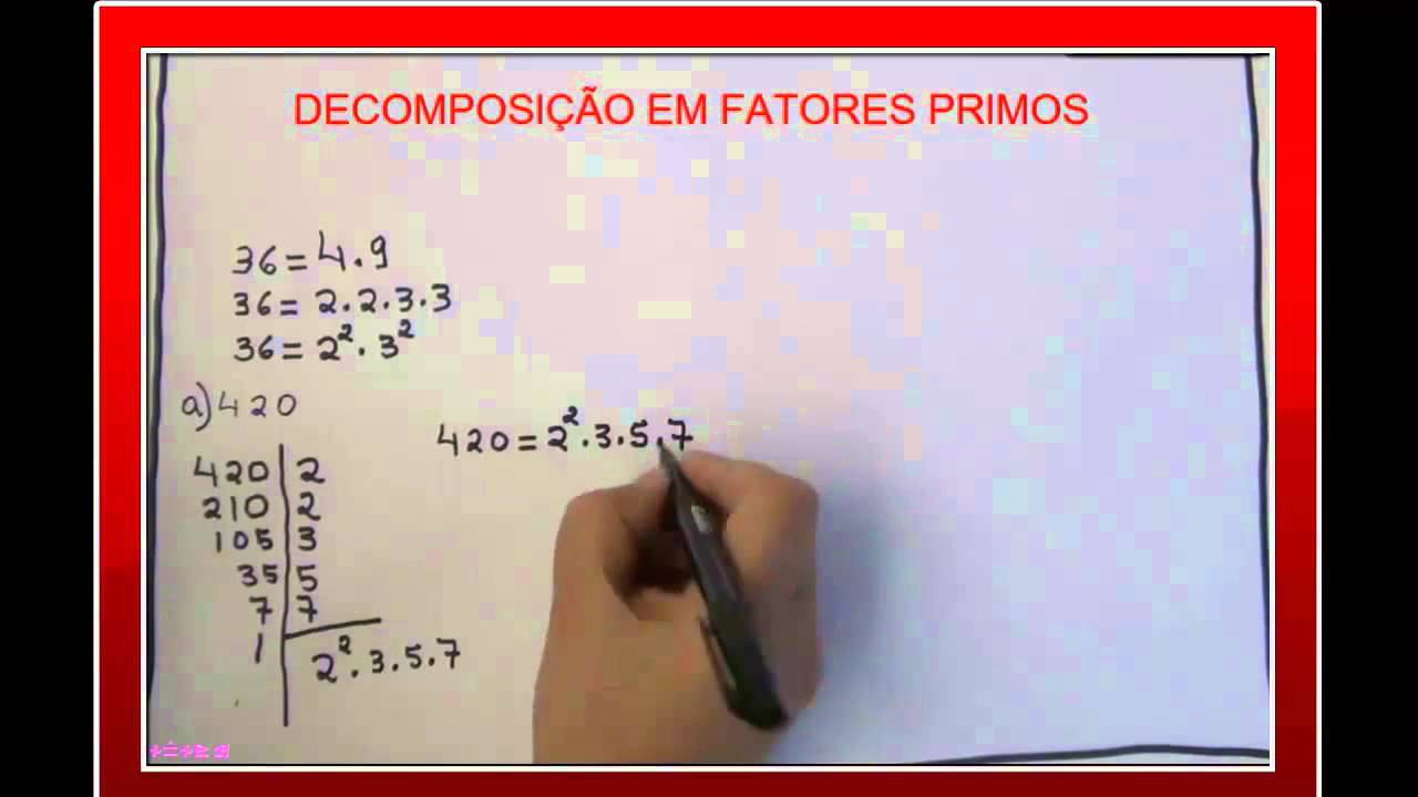 DecomposiÇÃo Em Fatores Primos FatoraÇÃo Youtube