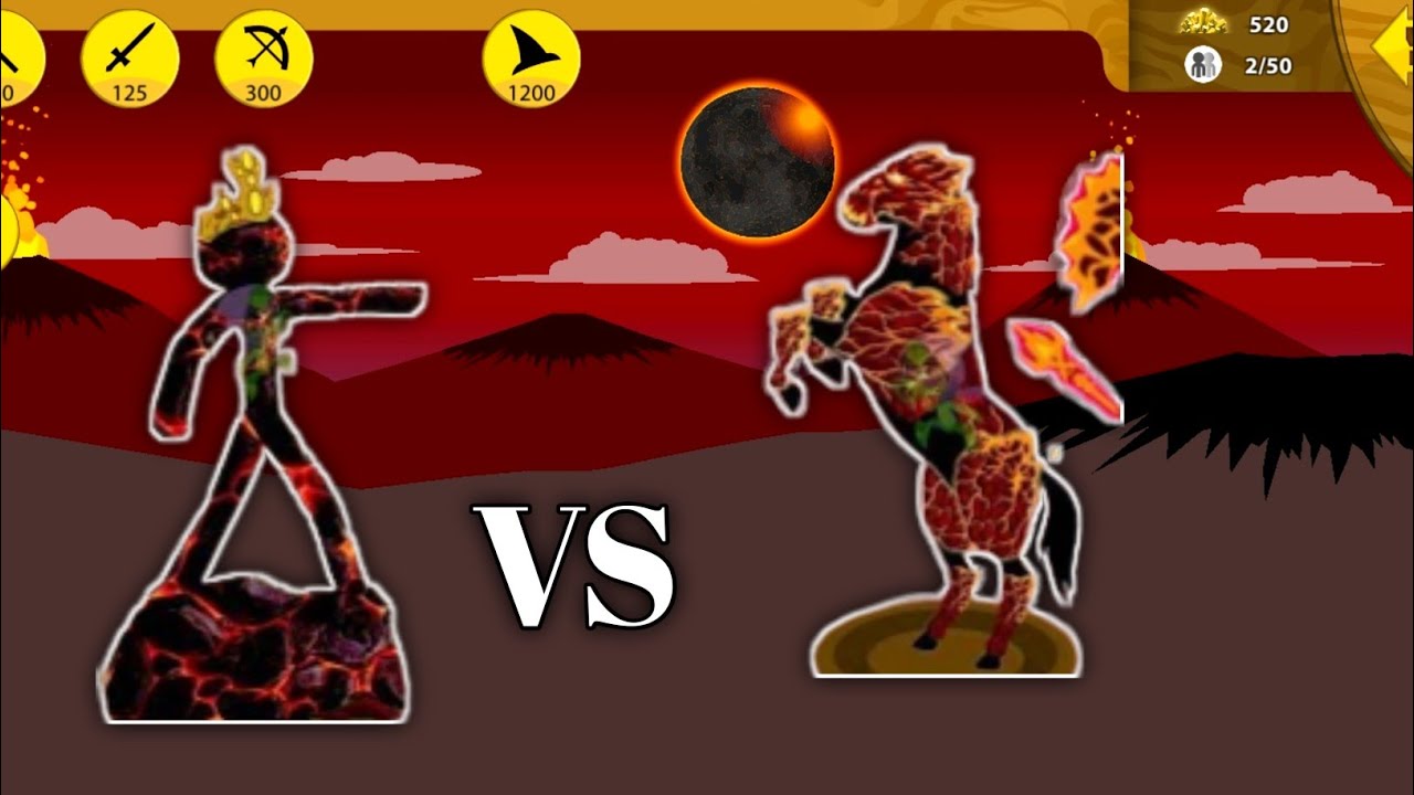 Chain Horse Lava Vs Battle Final Boss In Stick War Lacey - YouTube