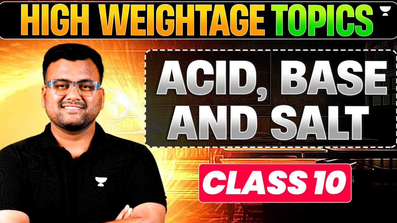 Acids , Bases and Salts | Class 10 Chemistry | Boards 2025 | Kumar Sir ...