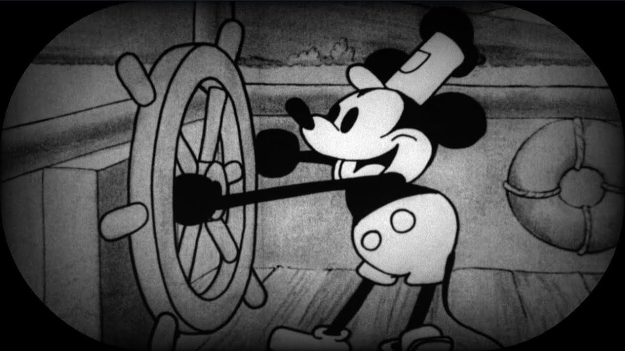 "STEAMBOAT WILLIE" Walt Disney Cartoon (1928) Now in Public Domain ...