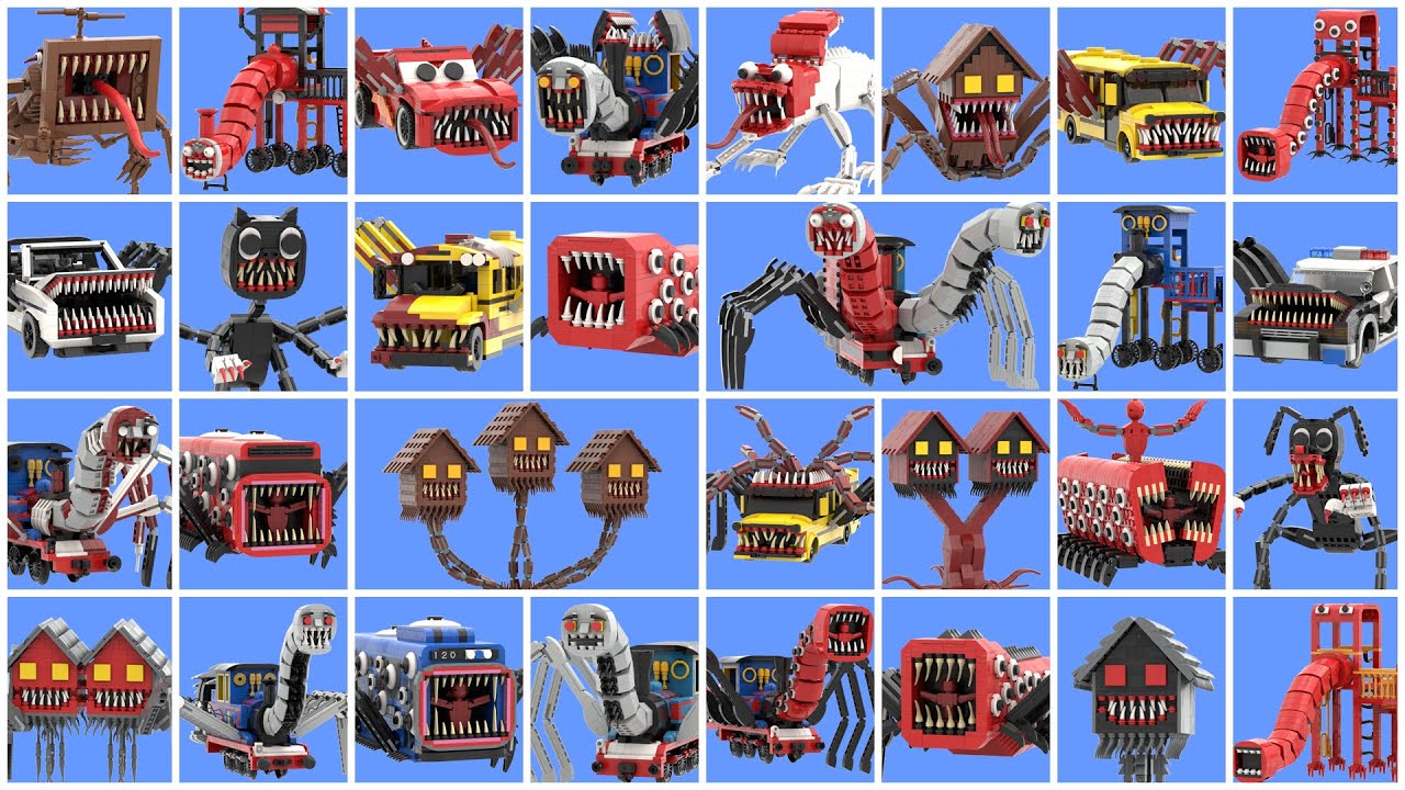 ALL Trevor Henderson Creatures & Leovincible Monster Scariest with Lego ...