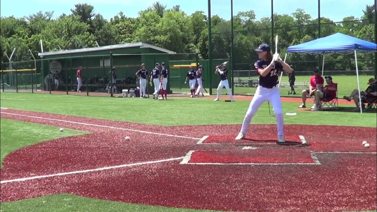 Mason McGill Hitting - Mid Atlantic Red Sox - Filmed June 2024 - www.PlayInSchool.com - YouTube