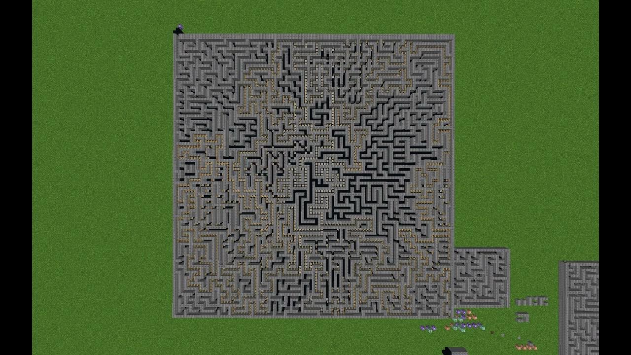 Minecraft simple maze solver - YouTube