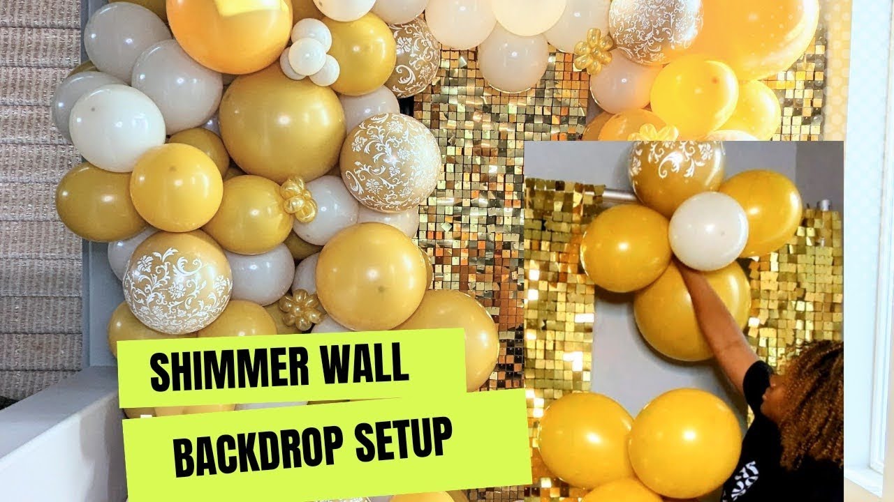 Unboxing an Epic Shimmer Wall + Balloon Wall Setup|Ubackdrop - YouTube
