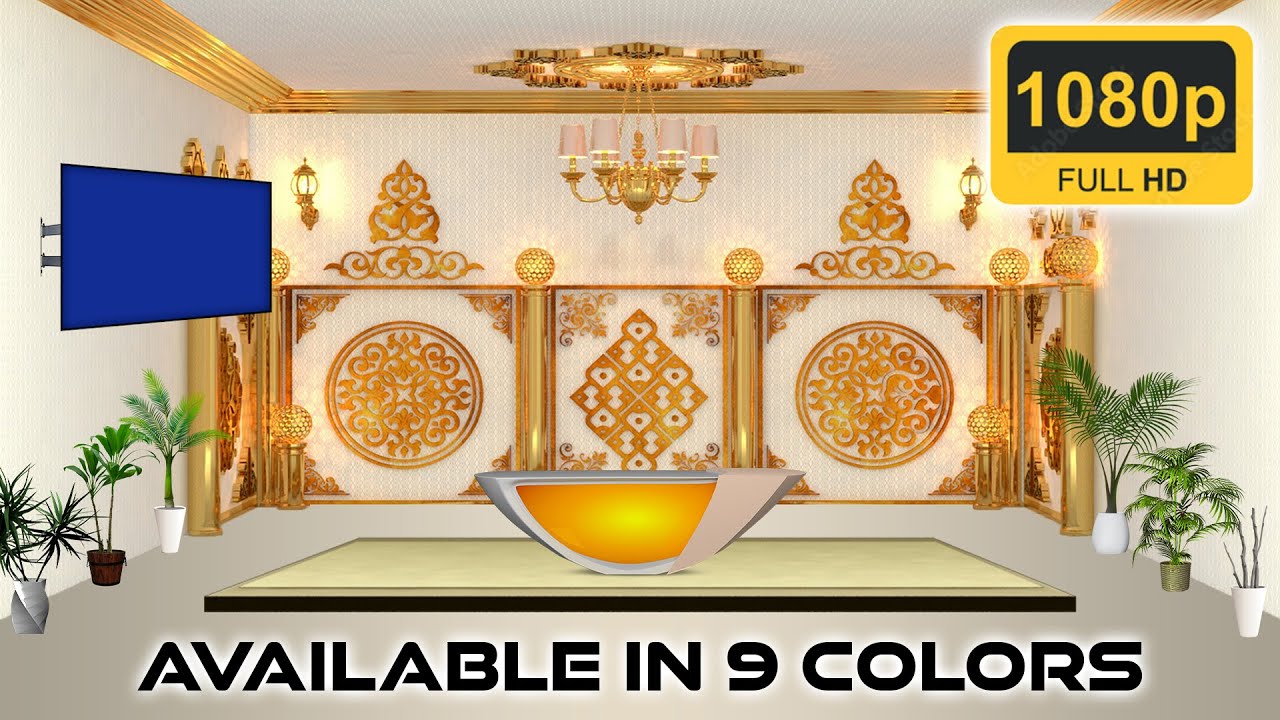 hd green screen islamic virtual studio with desk - YouTube
