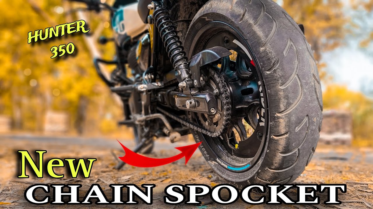 New Chain spocket 😍👍 || HUNTER 350 || ‎@dc01rider - YouTube