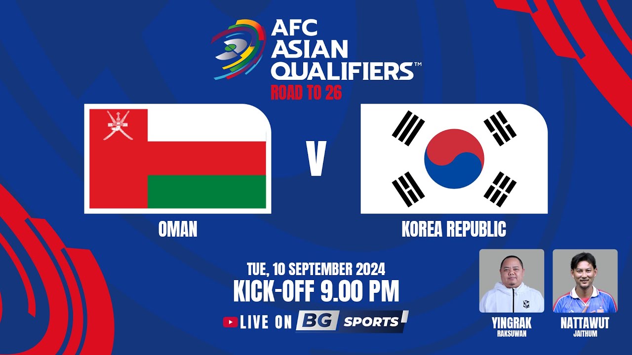 LIVE : Oman vs Korea Republic | AFC Asian Qualifiers™ - Road to 26 ...