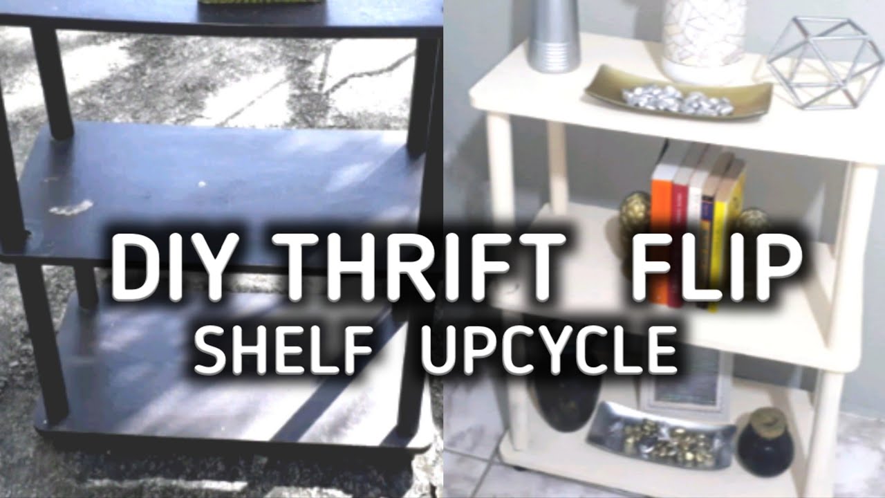 DIY THRIFT FLIP|Shelf Upcycle - YouTube