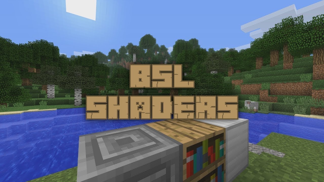Вид Minecraft с BSL Shaders и LBPR Reload textures - YouTube