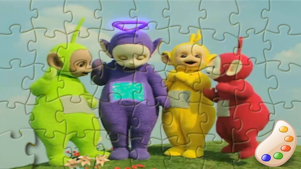 Teletubbies Cbeebies Tinky-Winky Dipsy Laa-Laa Po Fun Kids Puzzle - YouTube