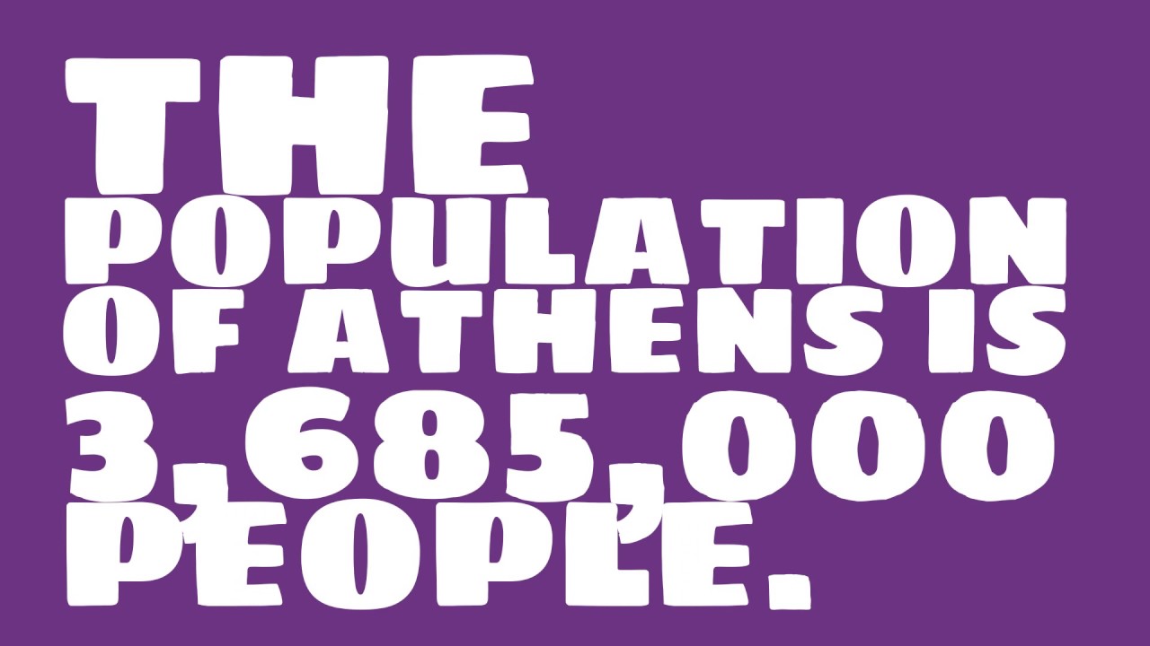 What is the population density of Athens? - YouTube
