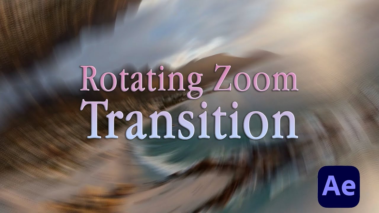 Rotating zoom transition effect. - YouTube