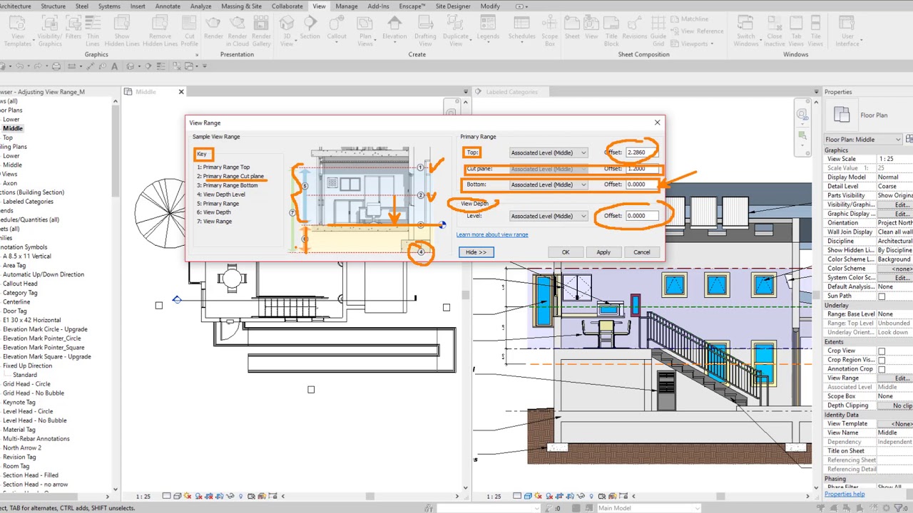 Chapter 10 - 03 Understanding Plan View Range - YouTube