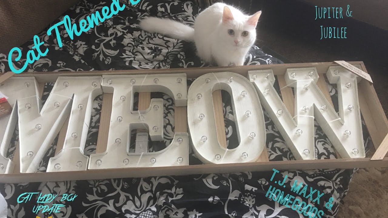Affordable Cat Themed Décor Haul: T.J. Maxx and Home Goods + Cat Lady ...