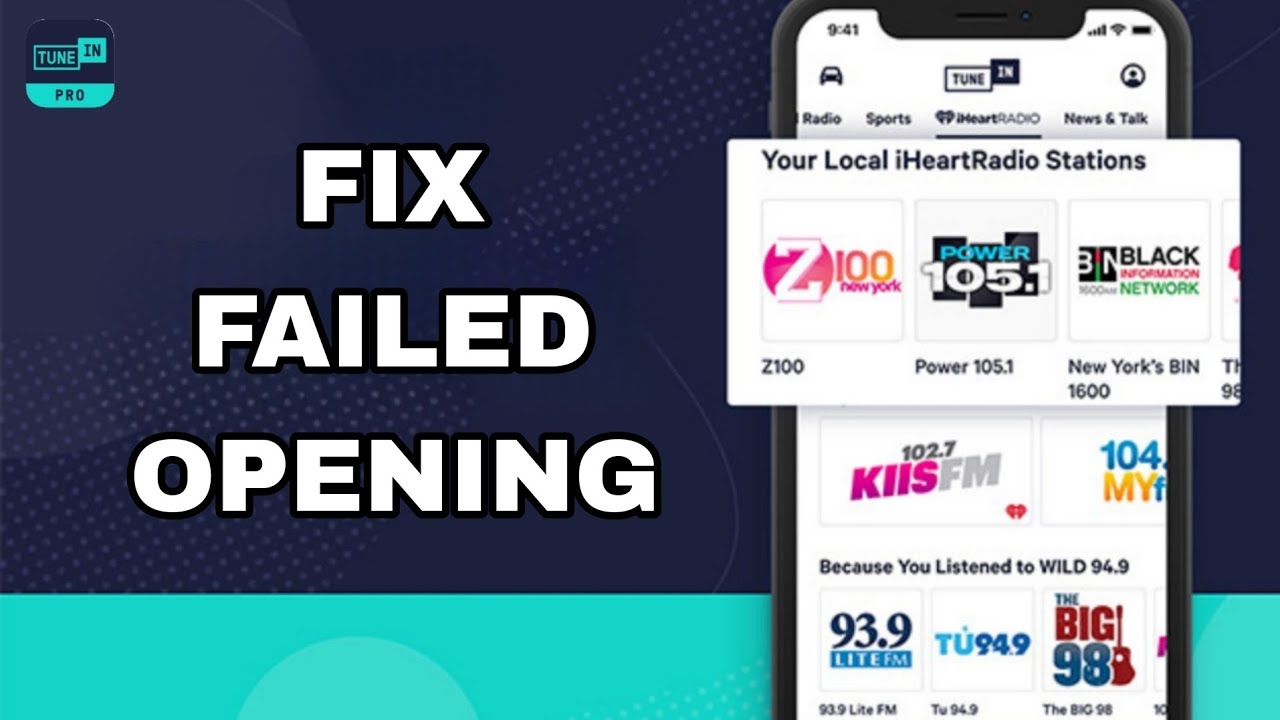 How To Fix And Solve Failed Opening On TuneIn Radio App | Final ...