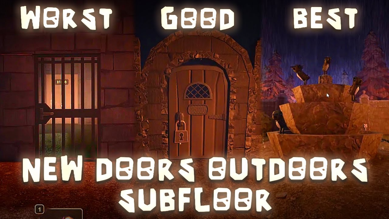 I Tried New Doors The OUTDOORS Subfloor Fanmade Games in Roblox | Best Doors Outdoors Subfloor ...