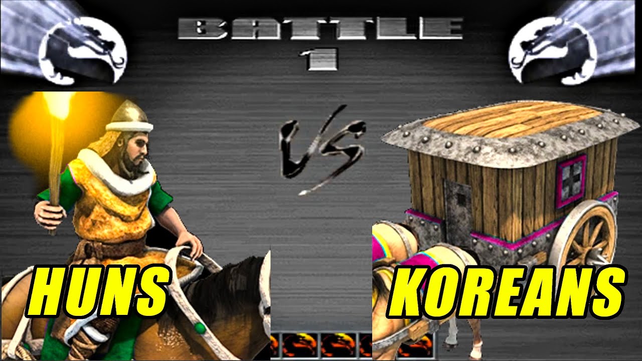 Huns VS Koreans | Age of Empires 2 Battles - YouTube