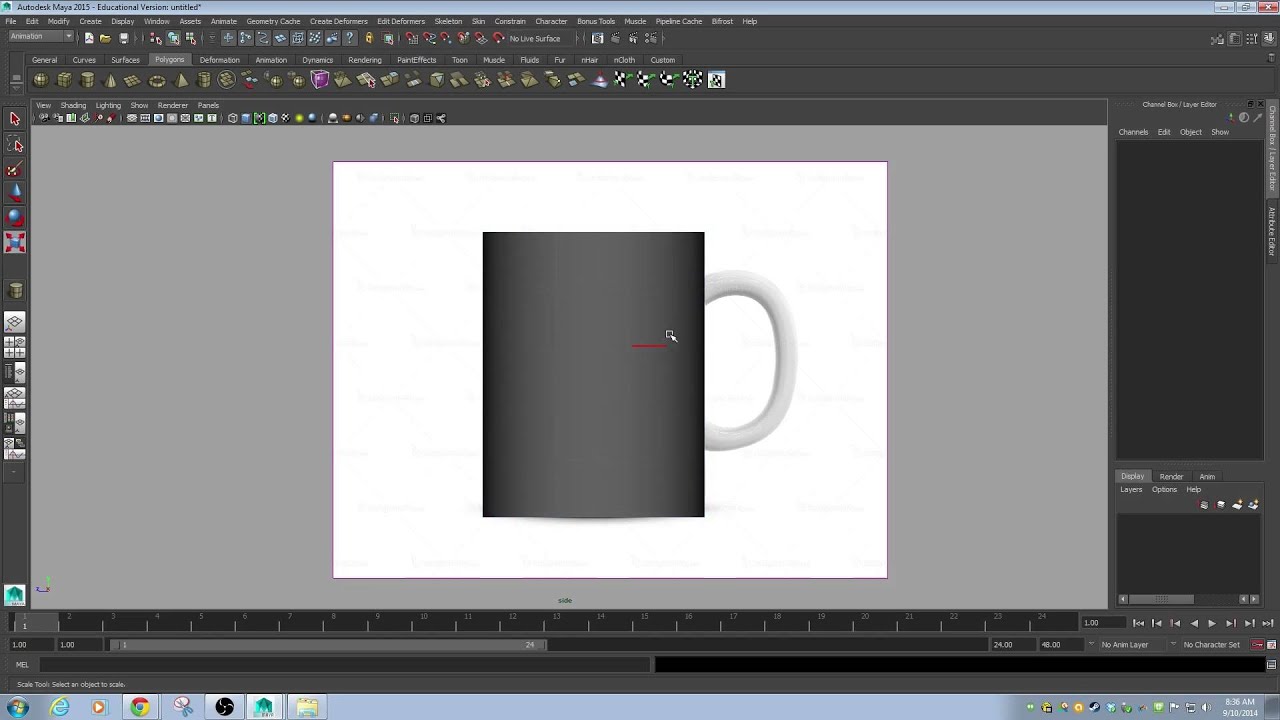 Modeling a Coffee Cup in Maya - POV - YouTube
