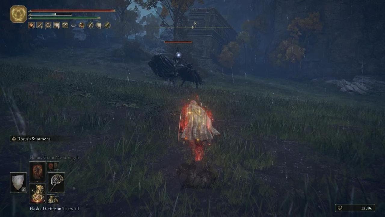 ELDEN RING Druss the legend vs night cavalry - YouTube