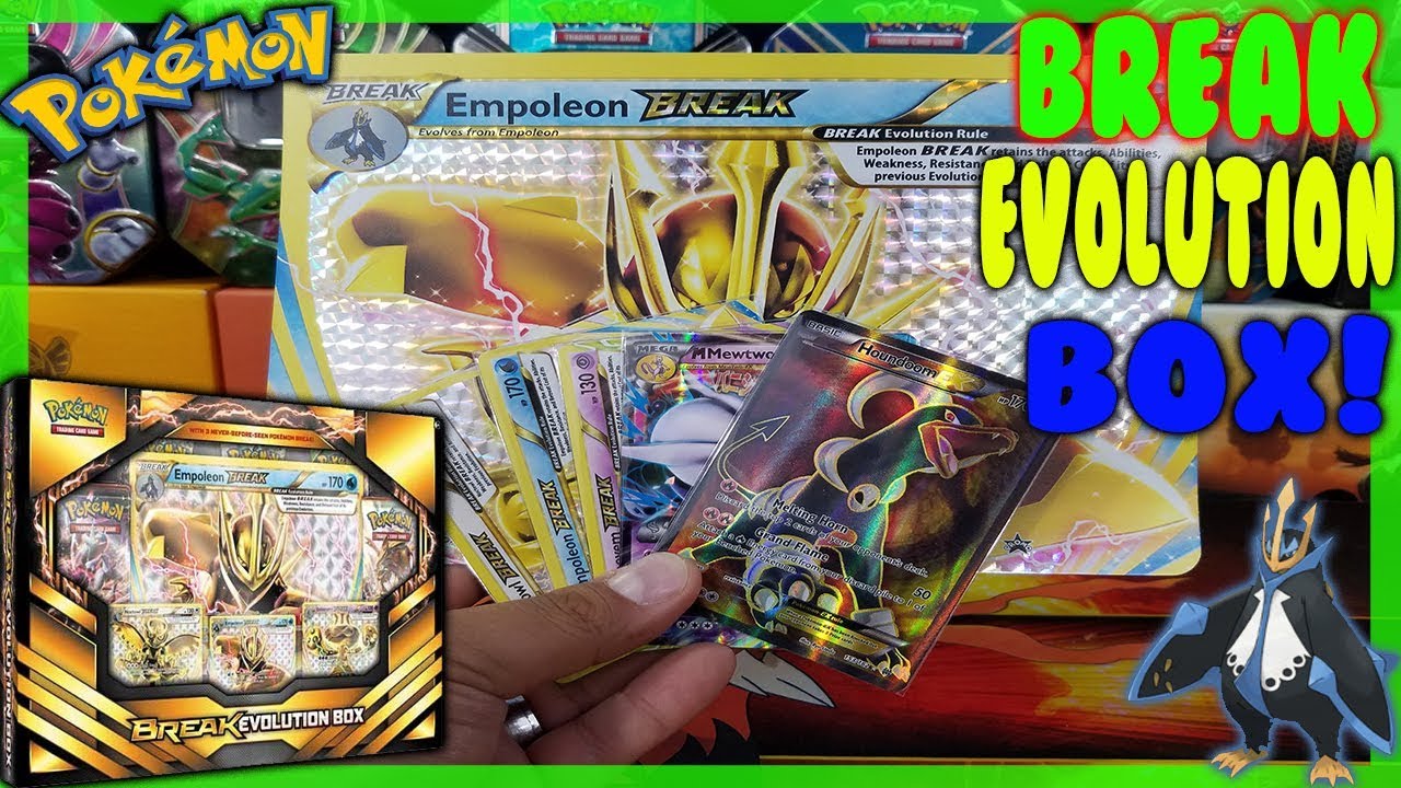 POKEMON BREAK EVOLUTION BOX OPENING! I MISS BREAK CARDS! MORE FULL ARTS ...