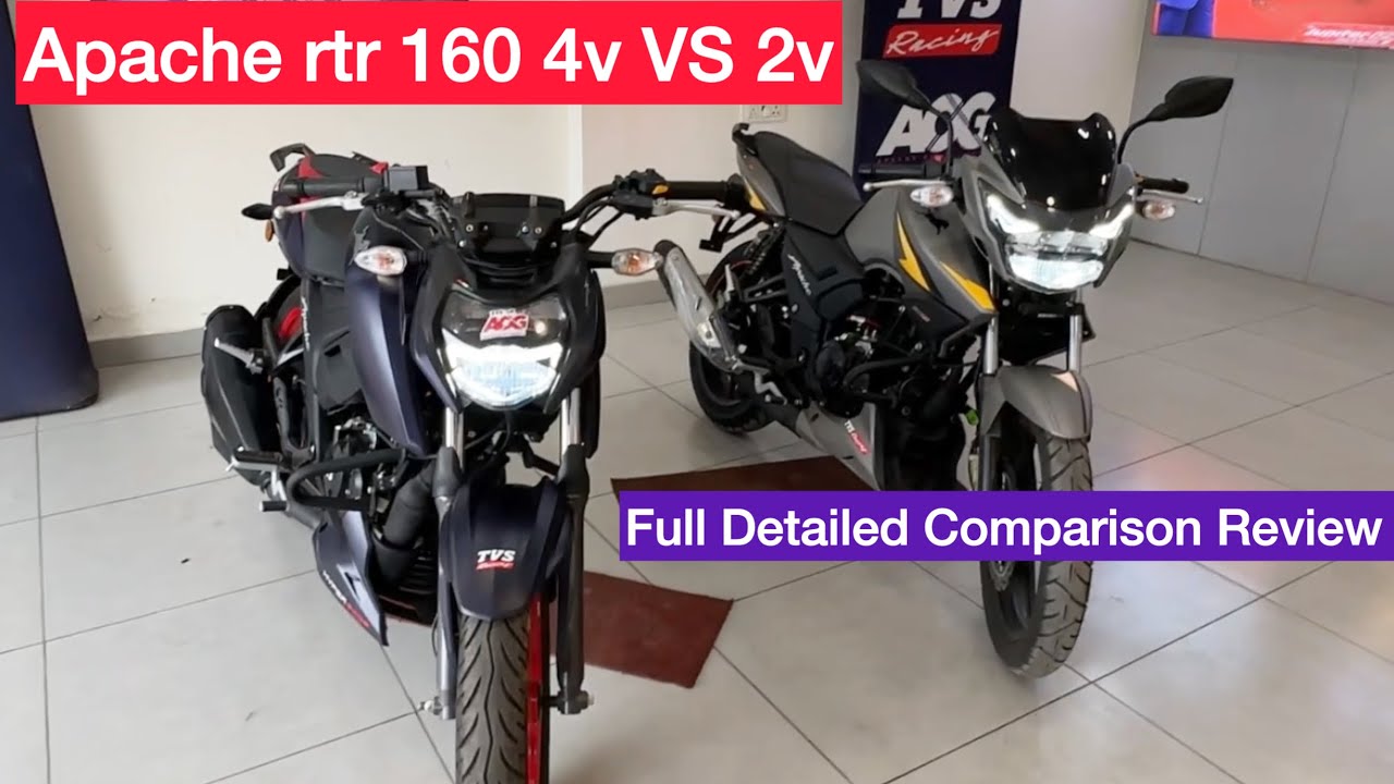 TVS Apache RTR 160 2V vs 4V SmartXconnect | Apache 160 Special Edition ...