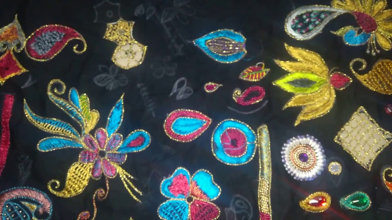 Basic and New Design Patterns Samples for Beginners | Aari embroidery ...