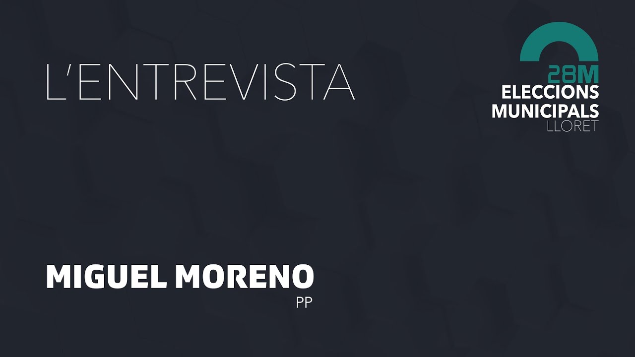 🔴 28-M: Entrevista a Miguel Moreno (PP) - YouTube