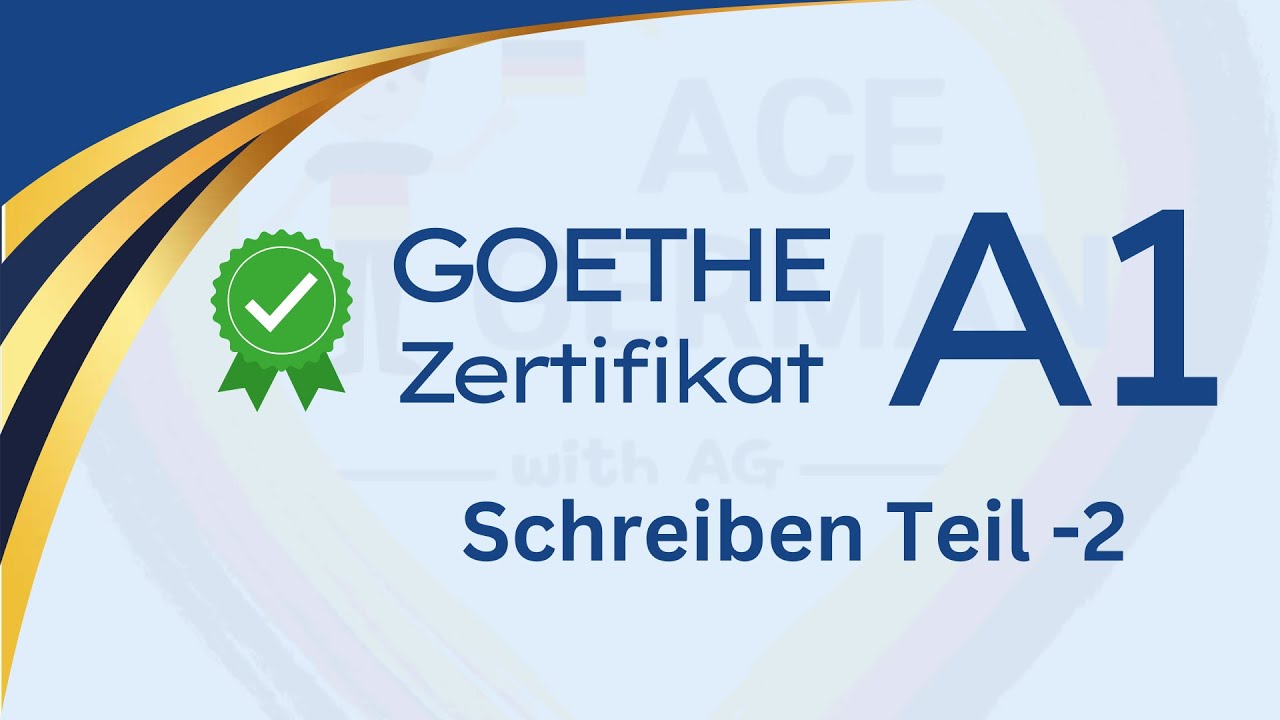 Goethe Zertifikat | A1 schreiben | Teil 2 | Übungen/Exercises 9-16 ...