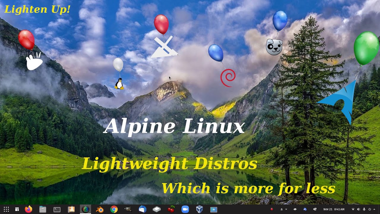 Lightweight Distros Under 900MB - Alpine Linux - YouTube